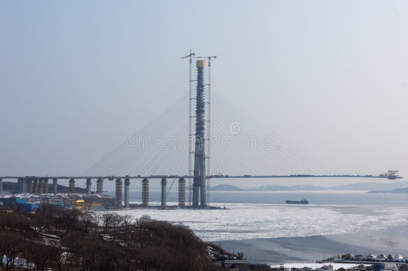 Bridge construction stock image. Image of used, construction - 85864539