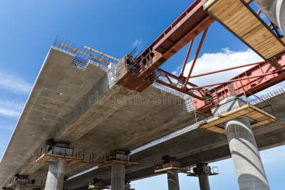 Bridge Construction Close-up Stock Image - Image of metal, junction ...