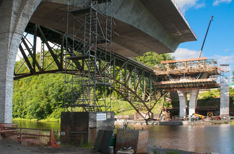 Bridge Construction stock photo. Image of bridge, traffic - 89167626
