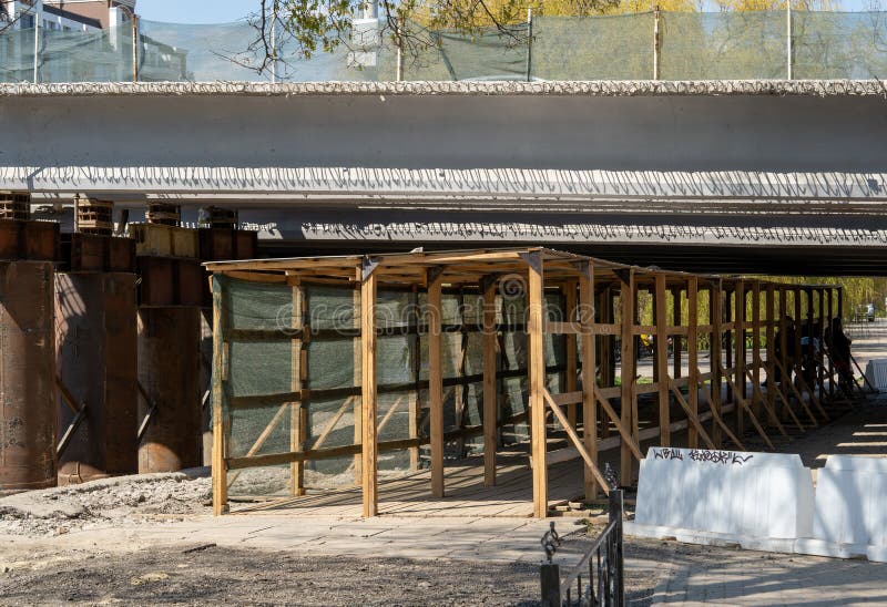 The Bridge Construction Process Stock Image - Image of process, cement ...