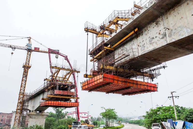 Bridge construction stock photo. Image of building, highway - 45335476