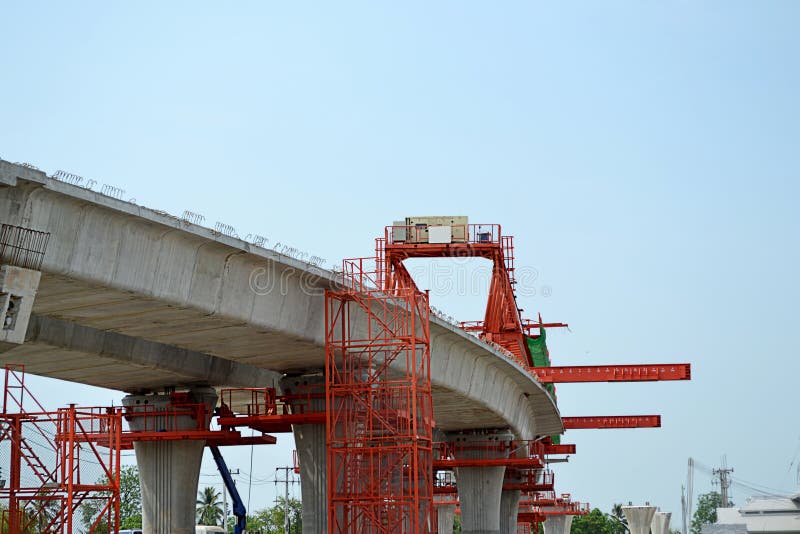 Bridge Construction, Segmental Bridge Box Girders Ready for ...