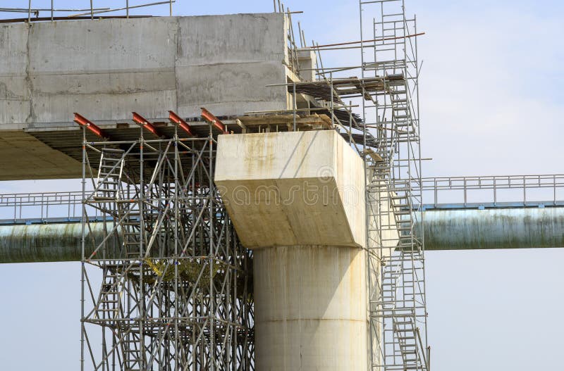 Bridge construction site stock photo. Image of outdoor - 60562238