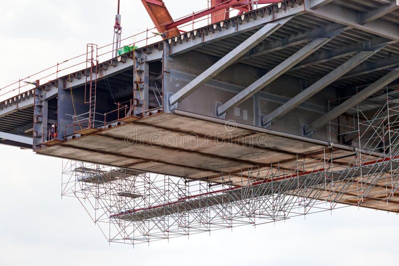 Bridge construction stock photo. Image of concrete, metal - 41018784