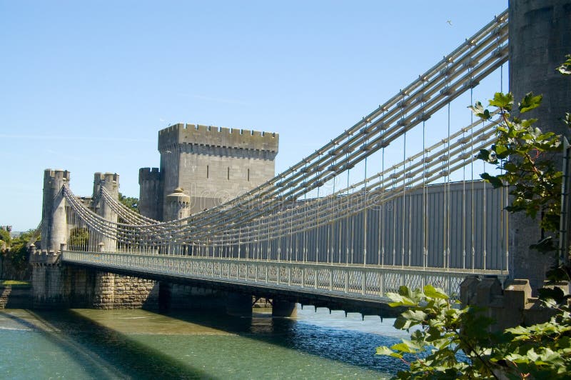 The bridge at conway stock image. Image of bridge, castle - 1205737