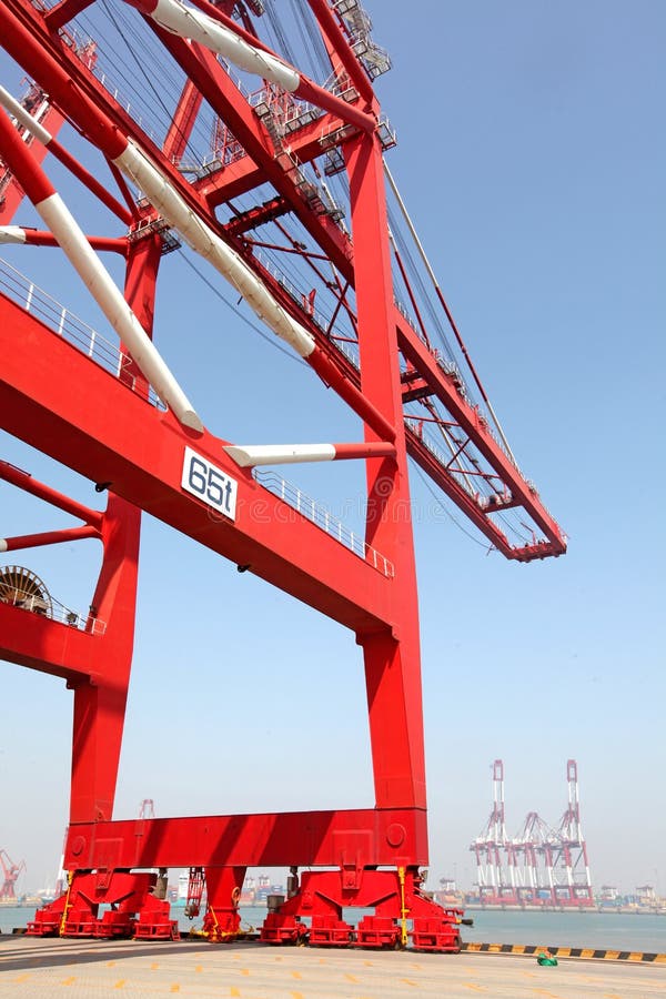 Bridge crane stock image. Image of industrial, seaport - 30071263