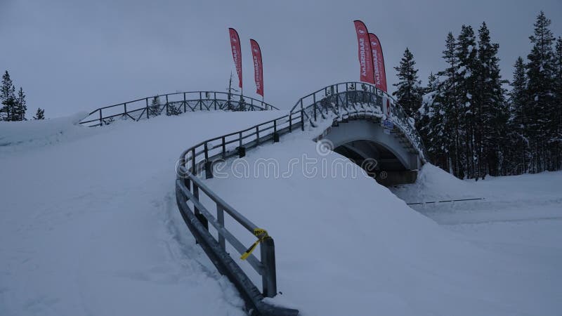 Bridge cross country ski editorial image. Image of finland - 337572490