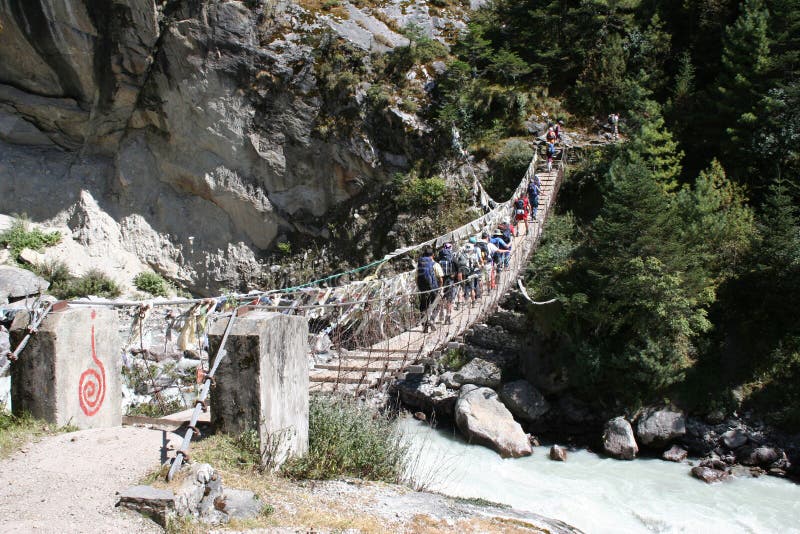 Bridge Crossing stock image. Image of asia, porters, journey - 448349