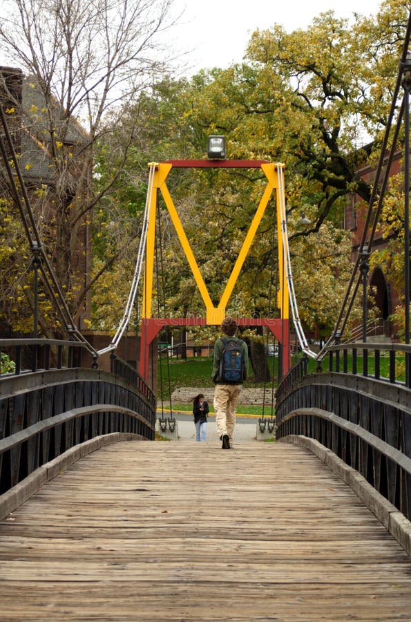 Bridge crossing stock image. Image of metal, university - 5450029