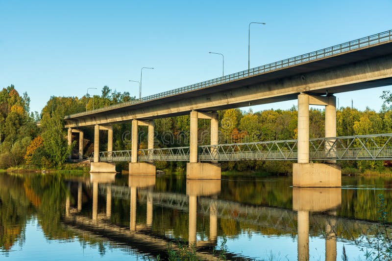 Bridge Crossing the Dal-River in Sweden Stock Photo - Image of river ...