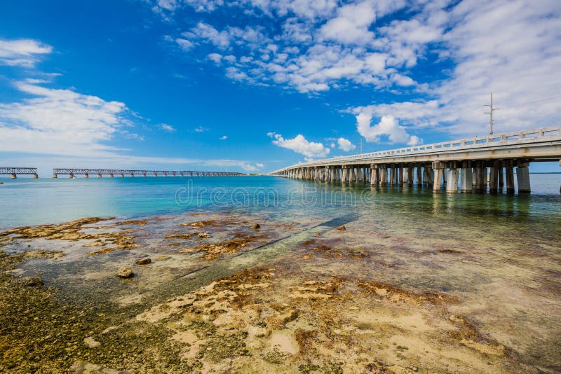 Bridge Crossing Florida Keys Stock Image - Image of scenics, amazing ...