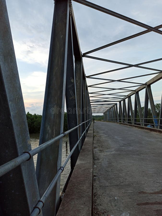 Bridge without Crowds of People Walkings Stock Image - Image of ...