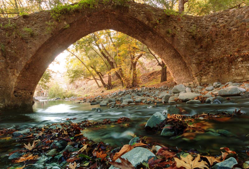 Bridge on Cyprus stock image. Image of medieval, countryside - 66072755