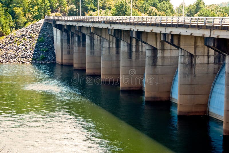 Bridge Dam in Oklahoma stock image. Image of environment - 32058001