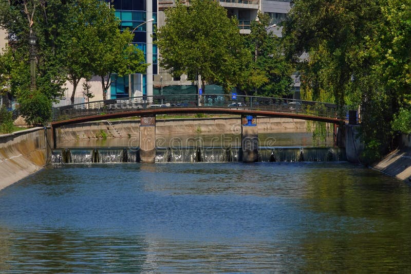 Bridge at Dambovita Quay in Bucharest Stock Image - Image of daytime ...