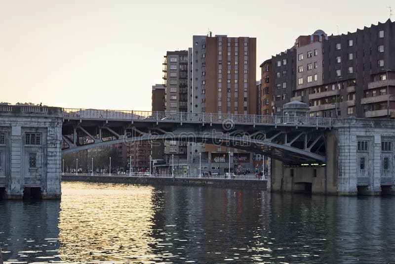 Bridge of Deusto, Bilbao stock image. Image of touristic - 27208589