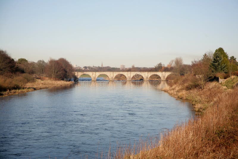 Bridge over the River Dee stock image. Image of calm, ballater - 4329617