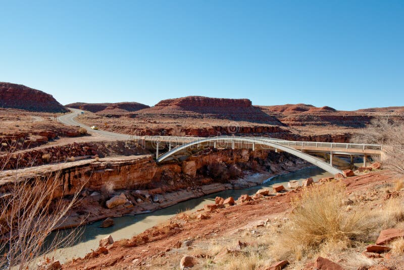 Bridge in desert stock photo. Image of road, desert, desolate - 8713288