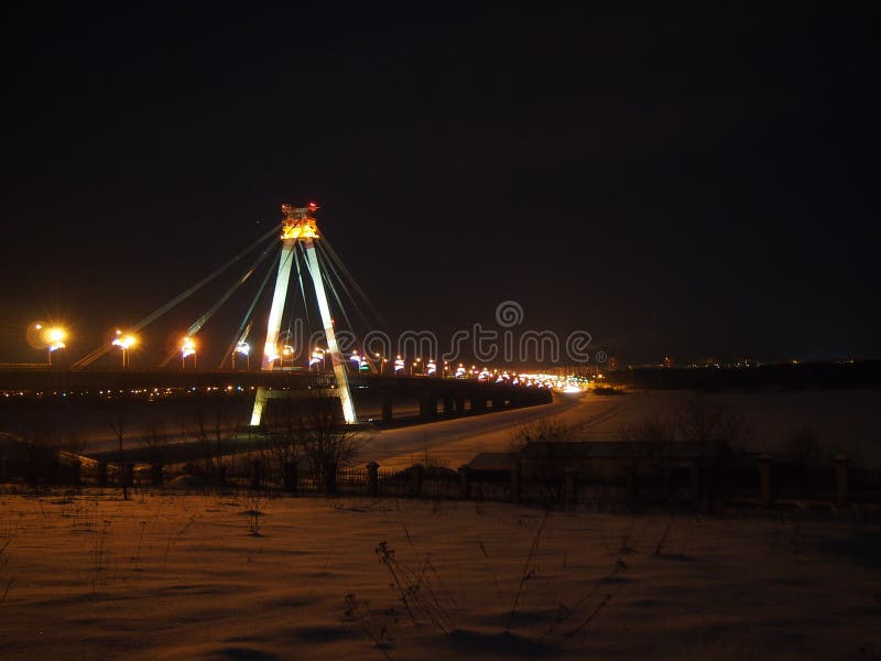 The Bridge in the Distance. Stock Photo - Image of rivern, night: 93579090