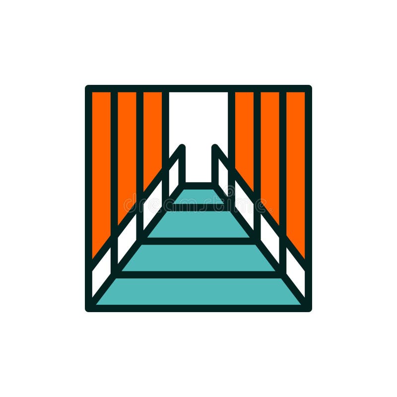 Bridge Dock Ship Line Modern Creative Logo Stock Vector - Illustration ...