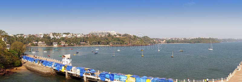 The Bridge on the Dona Paula Cape. Goa Stock Image - Image of resort ...