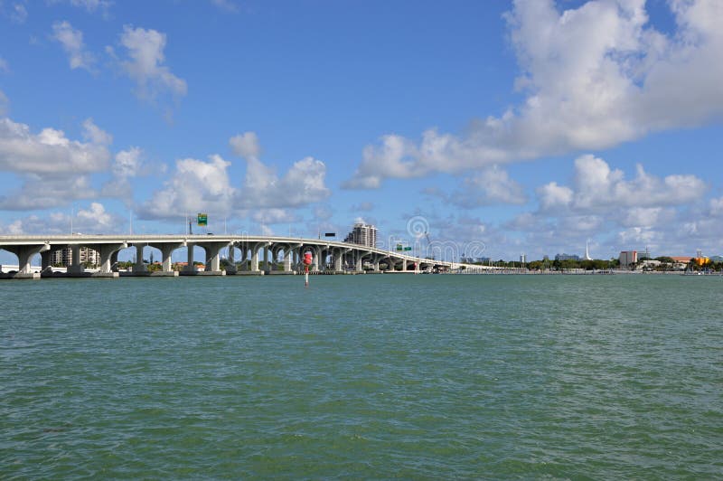 Bridge in Downtown Miami, Florida Stock Image - Image of street, miami ...