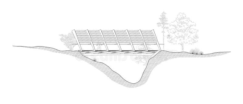 Bridge Elevation stock vector. Illustration of exterior - 19865983