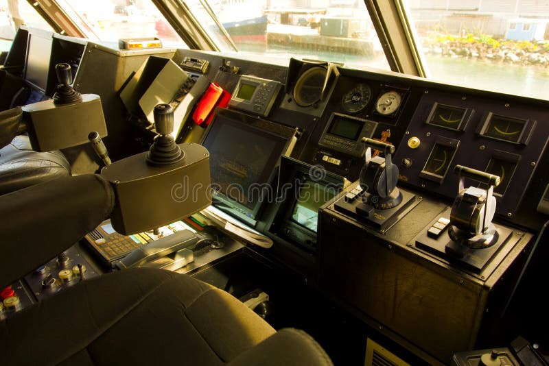 The Bridge on a Fast Ferry in the Caribbean Editorial Photography ...