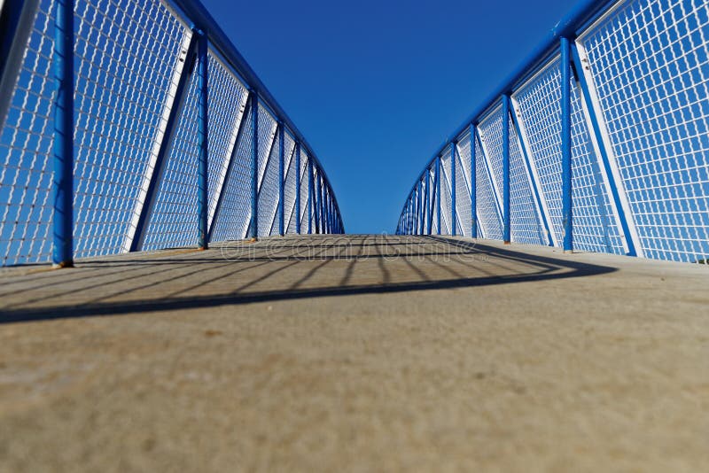Bridge and fence stock photo. Image of pavement, modern - 82439488