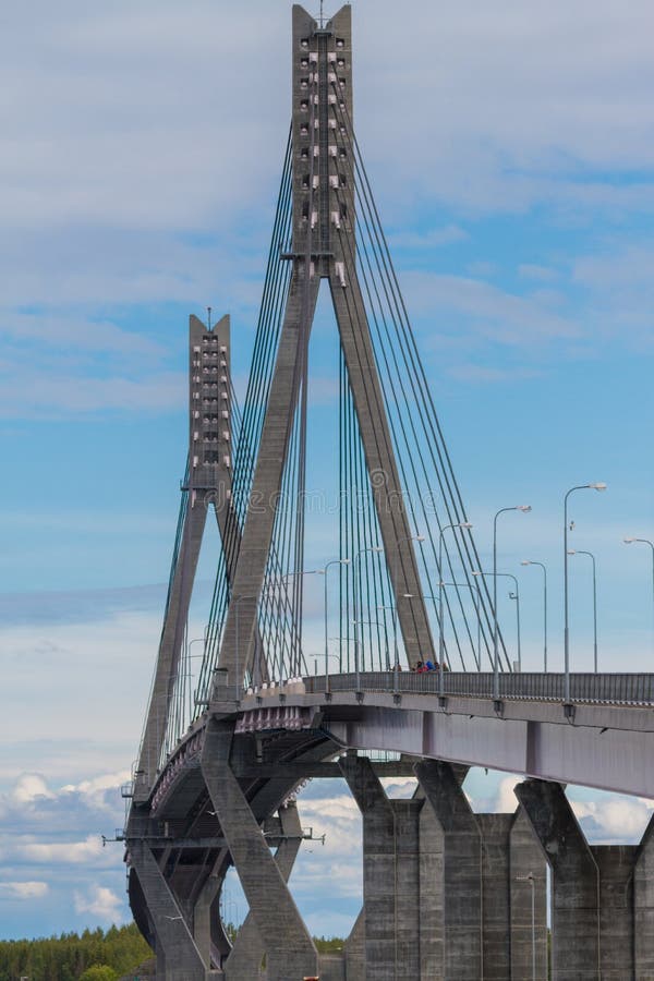 Bridge in Finland stock image. Image of blue, clouds - 67781223