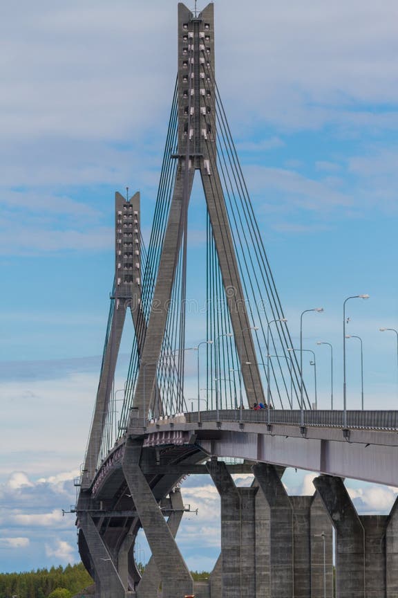 Bridge in Finland stock image. Image of blue, clouds - 67781223