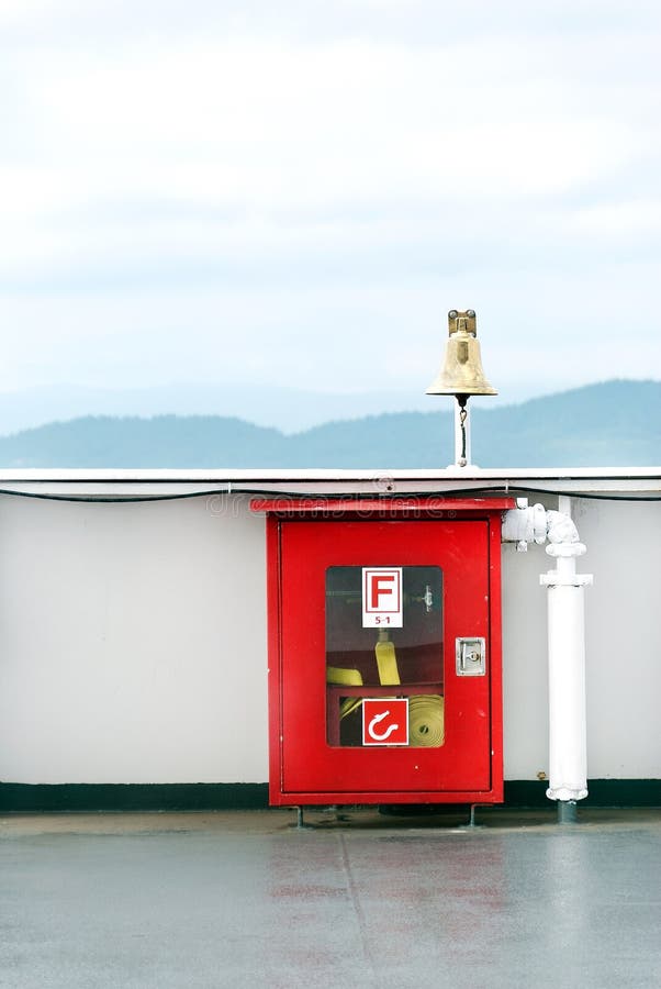 Bridge Fire Hose Box stock image. Image of lock, emergency - 34479455