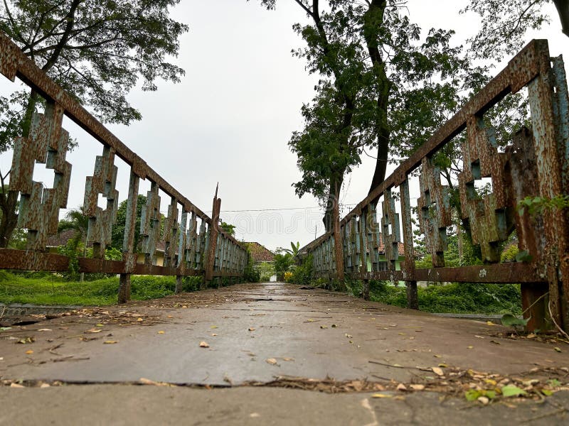 Bridge Floor Sheets Made of Iron are Joined by Welding Stock Photo ...