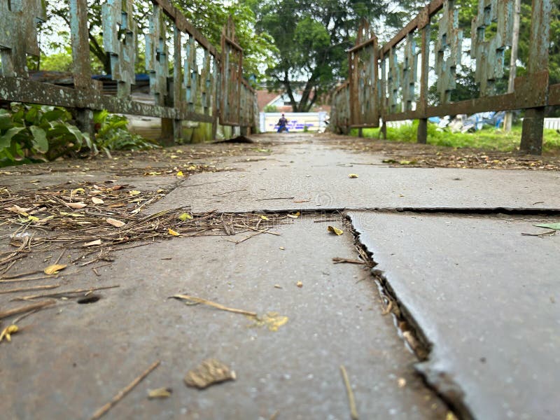 Bridge Floor Sheets Made of Iron are Joined by Welding Stock Photo ...