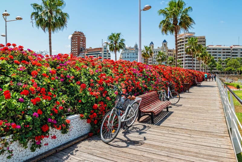 Bridge of Flowers in Valencia Spain Editorial Photography - Image of ...