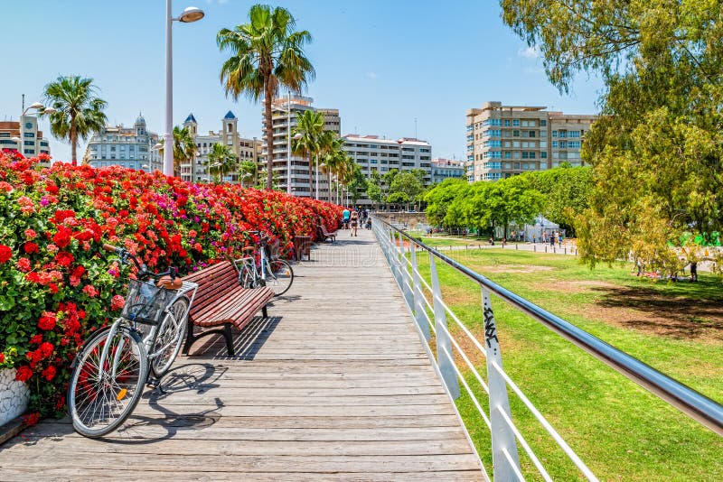 Bridge of Flowers in Valencia Spain Editorial Stock Image - Image of ...