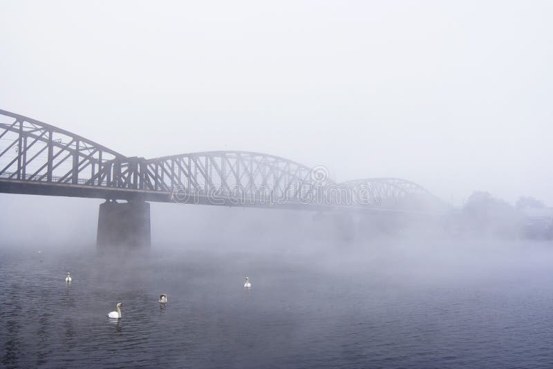 Bridge in the fog stock photo. Image of mood, misty, roughness - 22158530