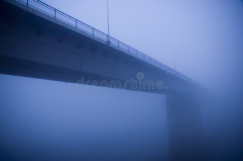 Bridge in the fog stock image. Image of famous, engineering - 3964805