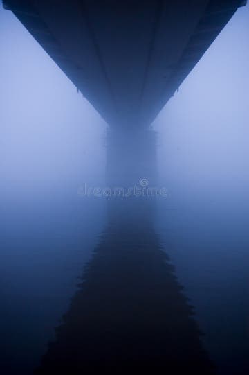 Cross Sea Bridge Fog Night Stock Photos - Free & Royalty-Free Stock ...