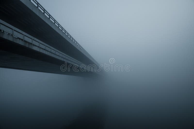 Bridge in fog stock photo. Image of travel, scenery, urban - 77935032