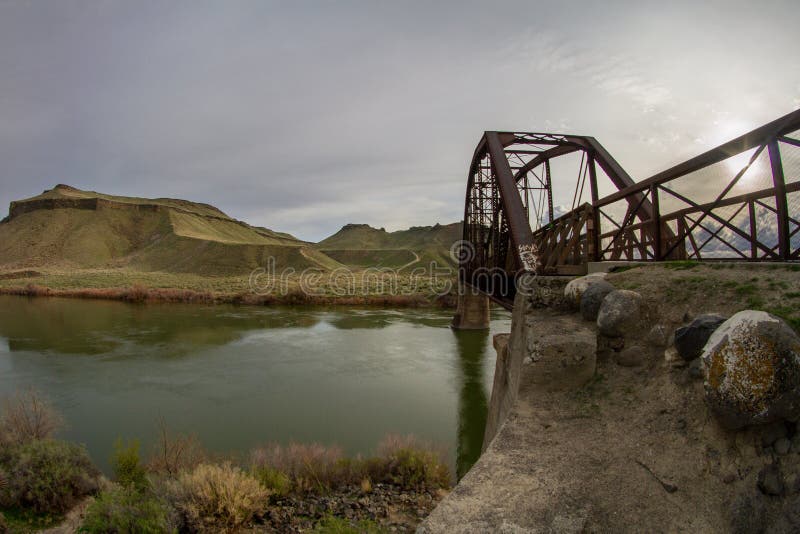 Bridge Over the Water Out in the Country Stock Image - Image of ...