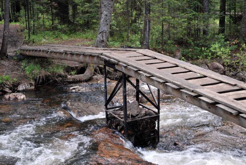Bridge in the forest stock photo. Image of bridge, forest - 5404328