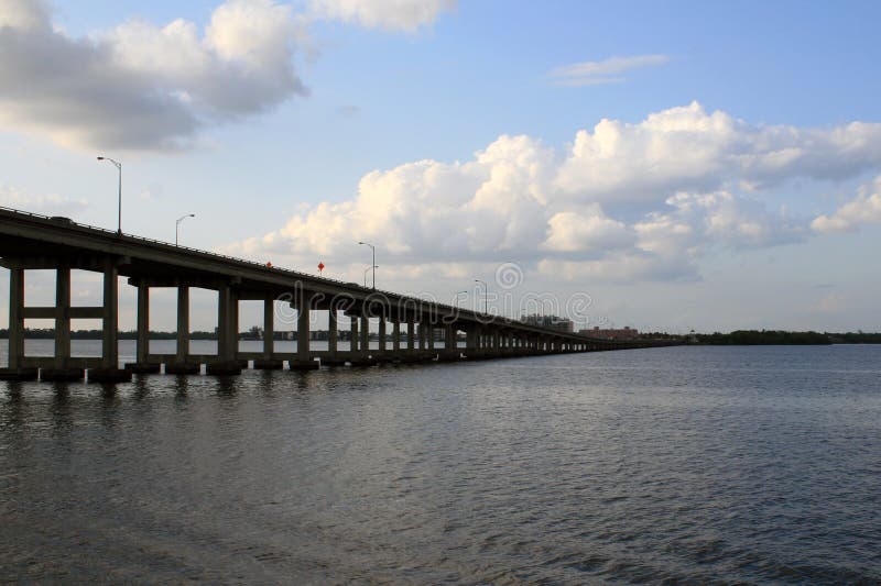 Bridge in Fort Myers, FL stock photo. Image of blue, pier - 4366438