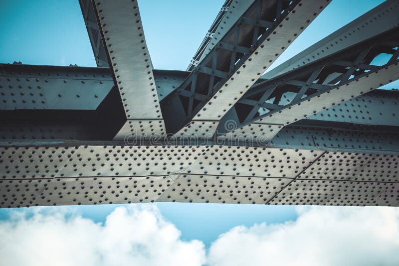 Bridge frame closeup stock photo. Image of girder, architecture - 115394640