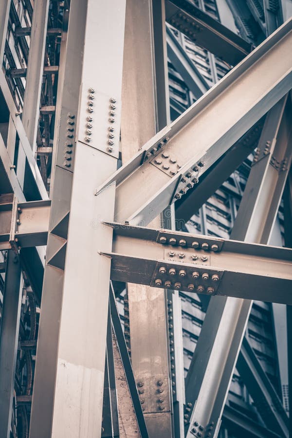 Bridge frame closeup stock image. Image of gray, engineering - 113618361