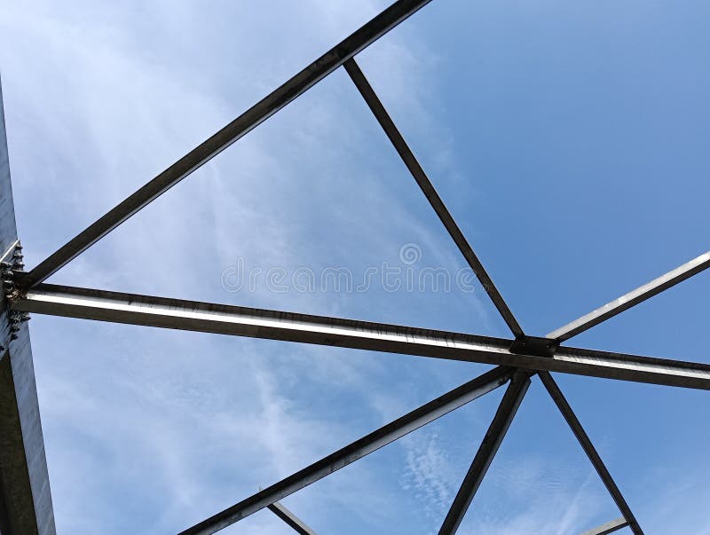 Bridge Frame Structure Under Clear Sky Stock Photo - Image of bridge ...