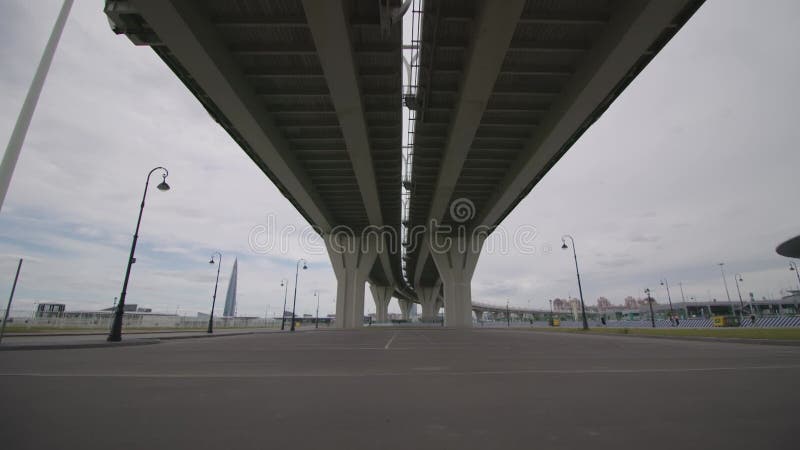 Bridge, Freeway, Autobahn Bottom View. View of Modern Architecture ...