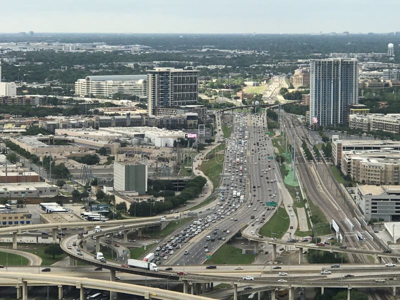 Texas Freeway stock photo. Image of texas, highway, intersection - 99328818