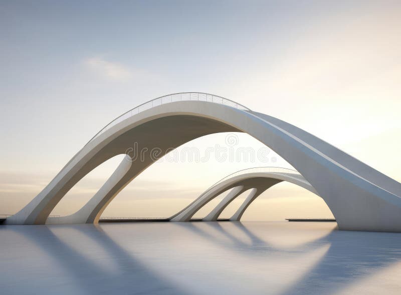 Bridge of the future stock illustration. Illustration of business ...