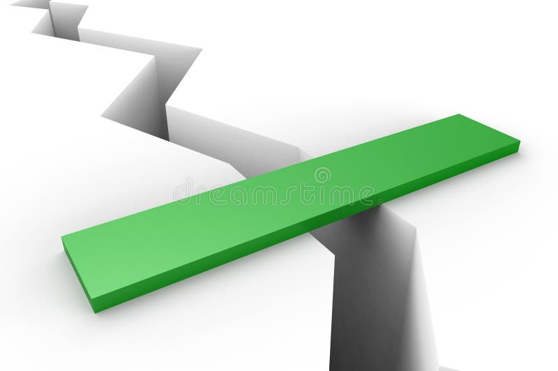 Bridge gap stock illustration. Illustration of bridge - 17101369